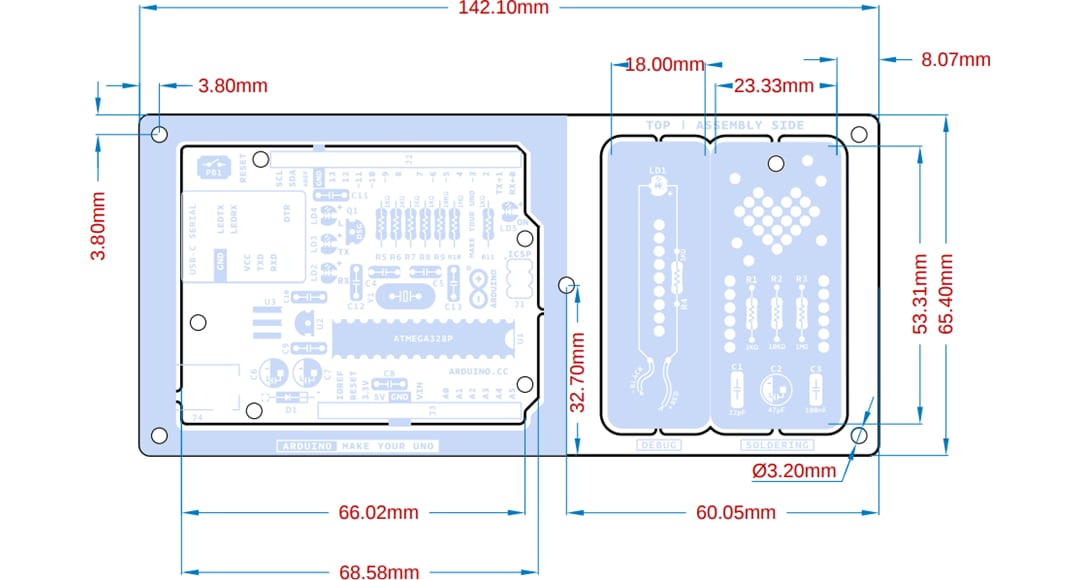 Make Your Uno Kit Akx00037 Arduino Mouser