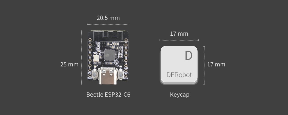 DFR1117 Beetle ESP32 C6 Mini Development Board - DFRobot | Mouser