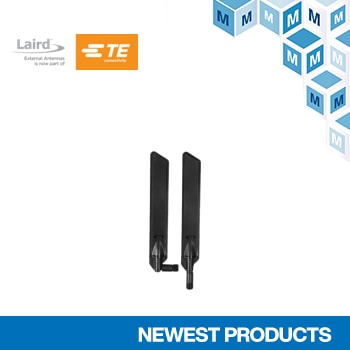 New at Mouser: TE Connectivity/Laird External DBA6171Cx 5G/4G Indoor/Outdoor Blade Antennas for ...